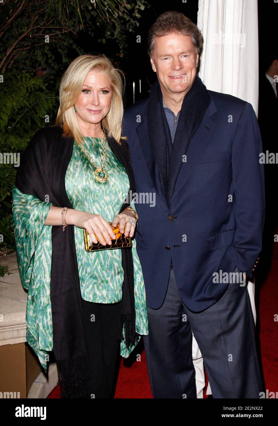 Rick and Kathy Hilton arriving for QVC Red Carpet Style Pre-Oscar Party ...