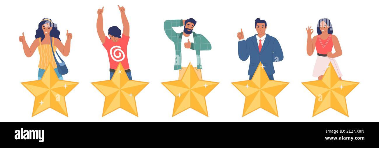 People customer satisfaction survey Stock Vector Images - Alamy