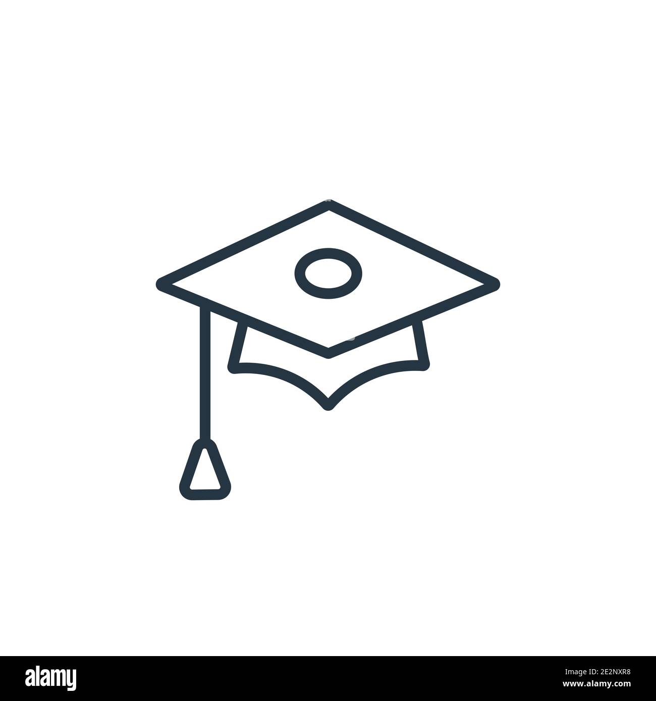 Simple Graduation Cap Outline