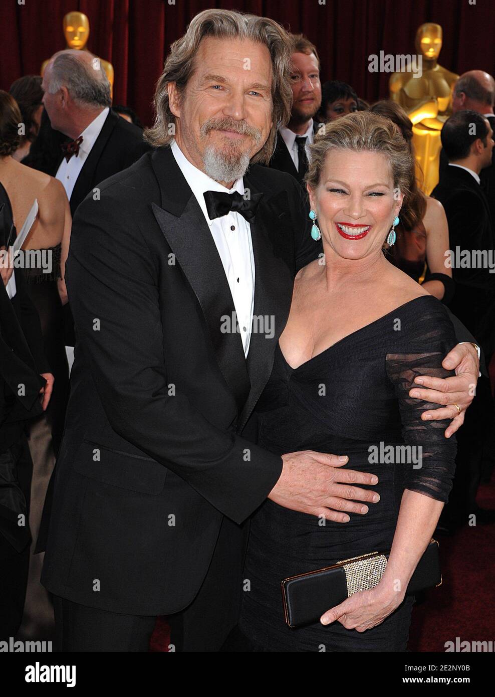 Susan Geston and Jeff Bridges arriving at the 82nd Academy Awards ...
