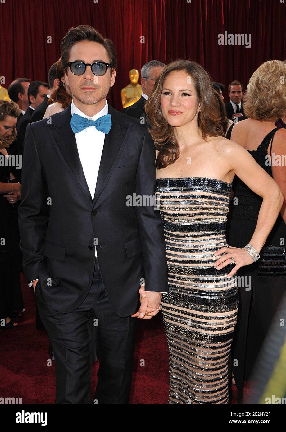 Robert Downey Jr. and Susan Downey arriving at the 82nd Academy Awards ...
