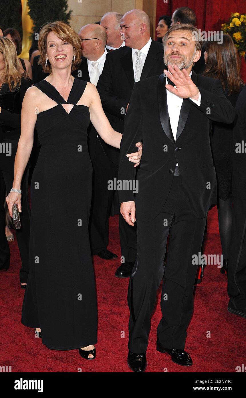 Christoph Waltz with wife Judith Holste arriving at the 82nd Academy ...