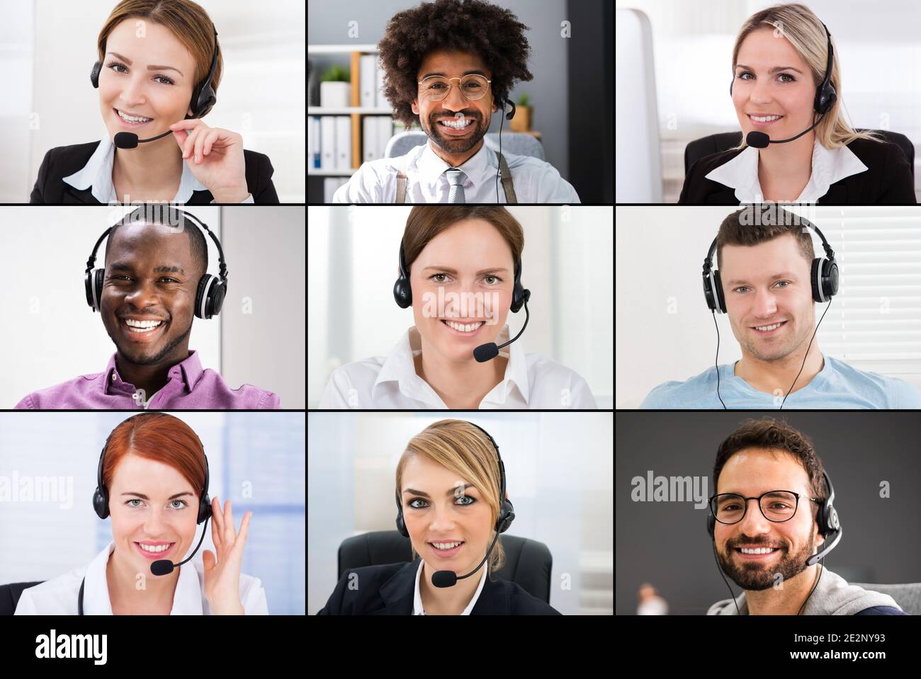 Online Video Conferencing Call Group Chat Screen Stock Photo - Alamy
