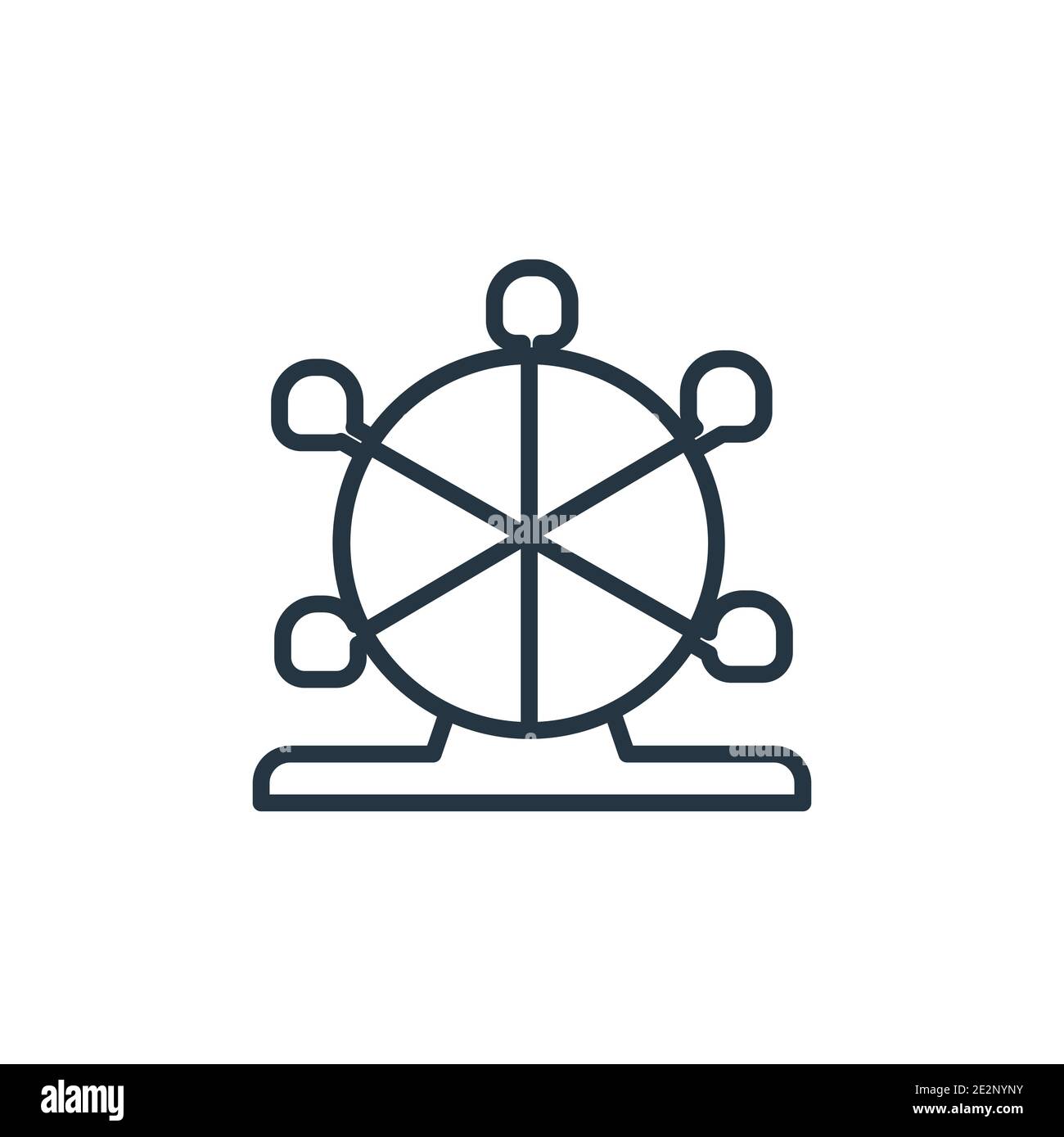 Simple Ferris Wheel Vector