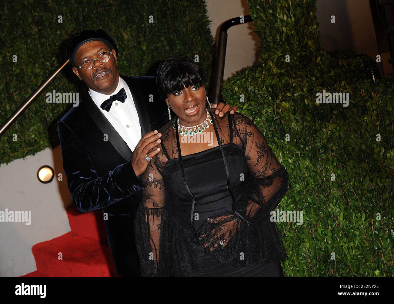 Samuel L. Jackson and LaTanya Richardson arriving at the Vanity Fair ...