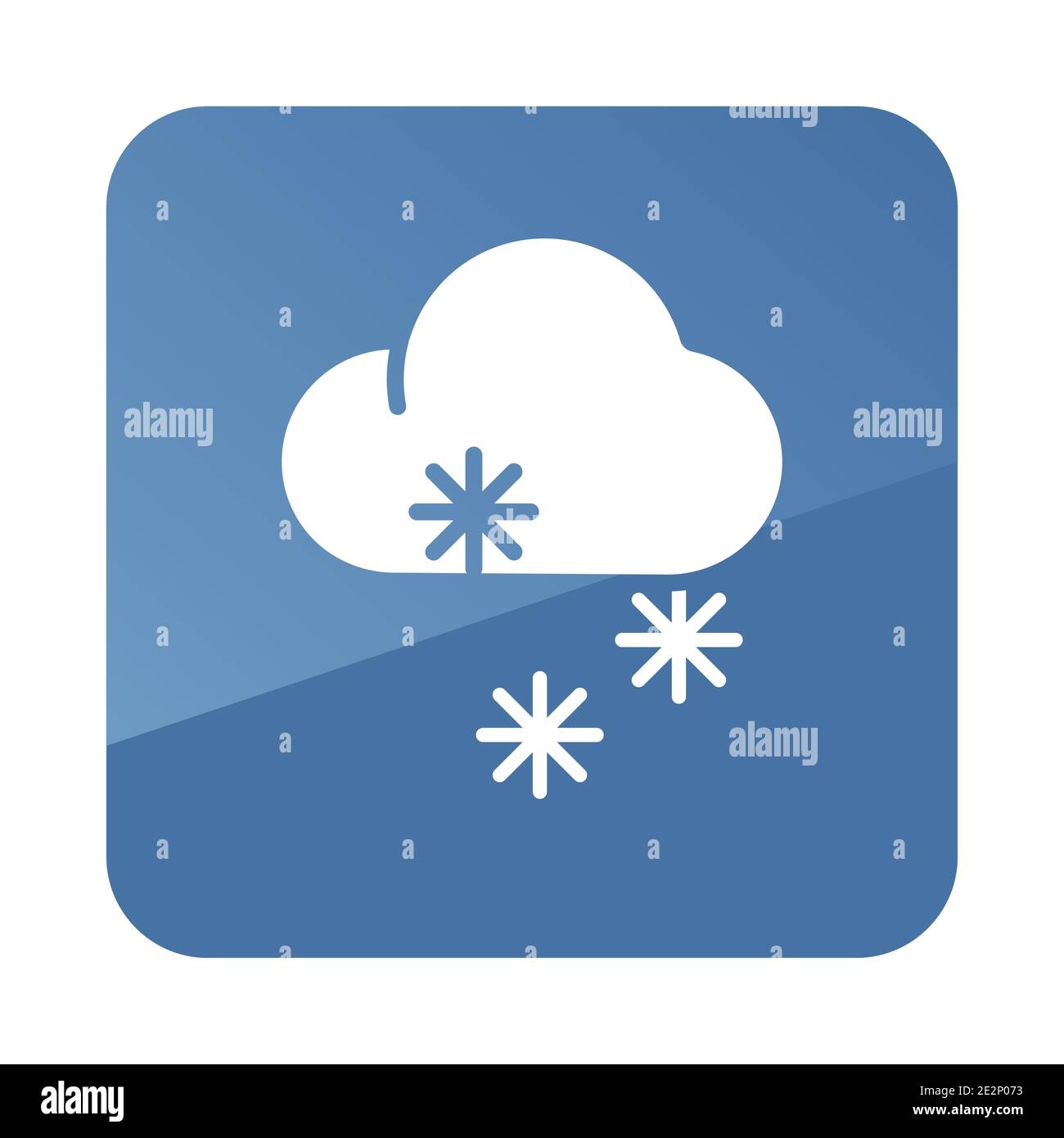 Cloud with snow vector icon. Winter sign. Graph symbol for travel and ...