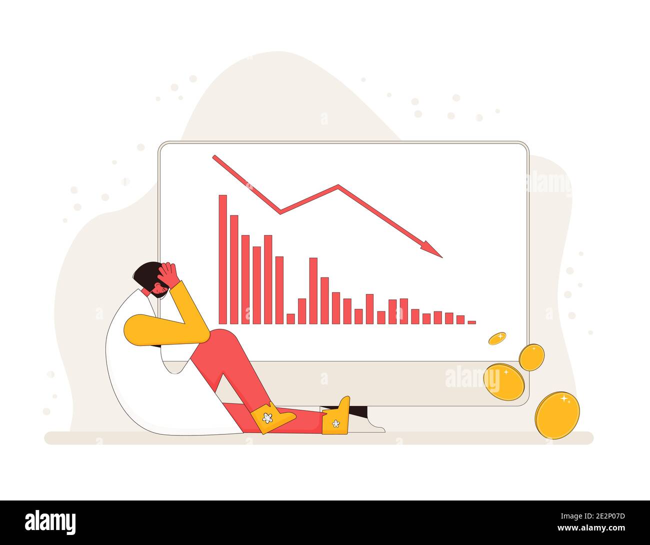 Stock Market Screen Crash Cut Out Stock Images & Pictures - Alamy