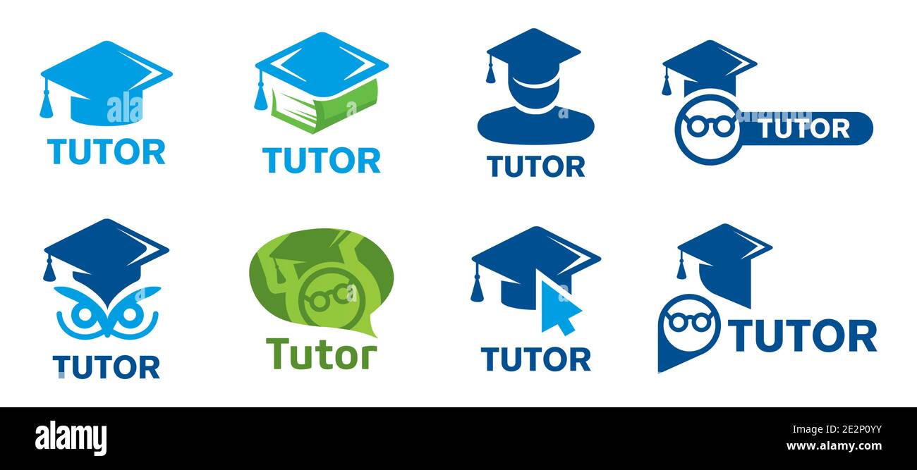 Vector logo of a tutor, educational courses Stock Vector Image & Art ...