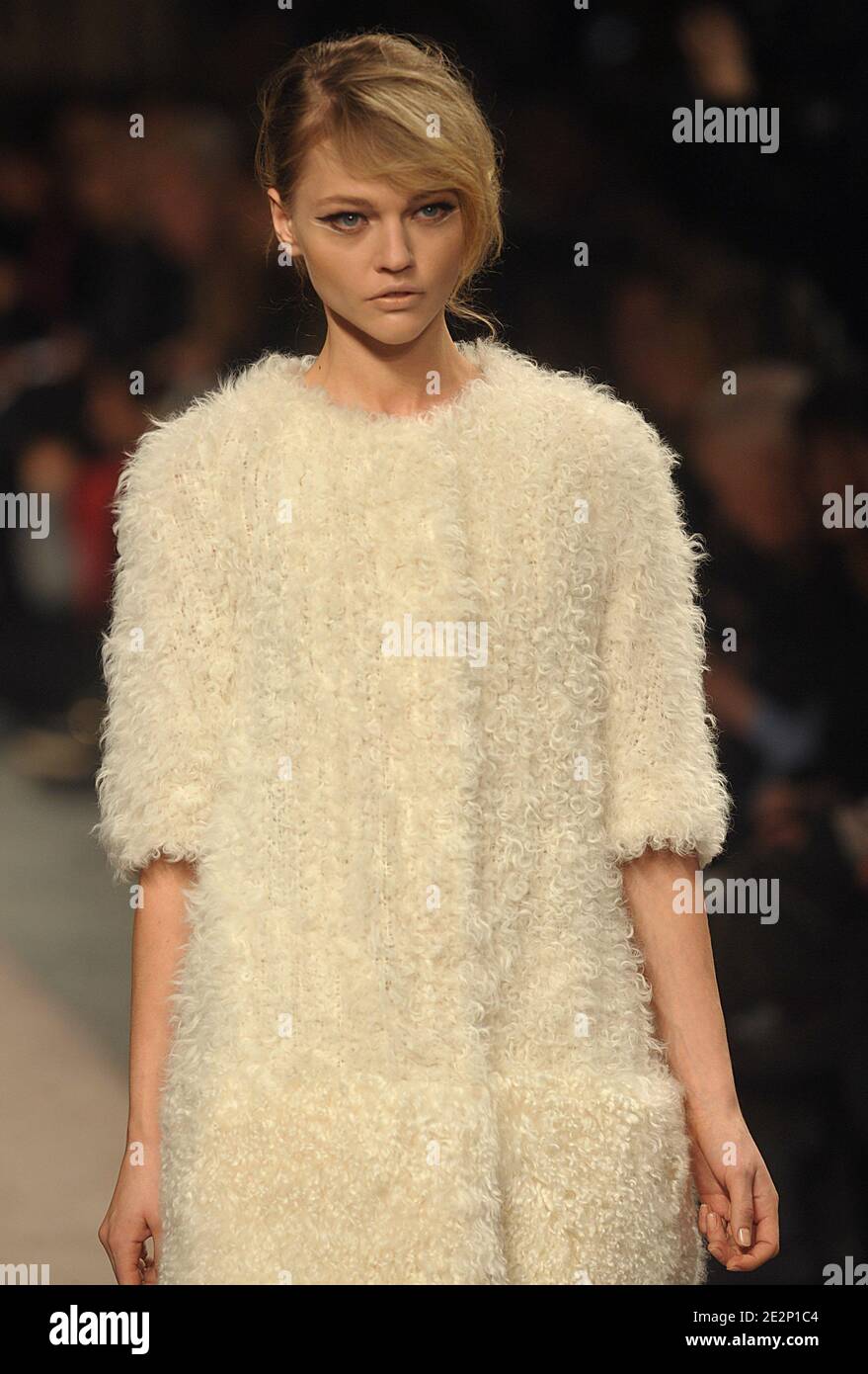 A model displays a creation for Giambattista Valli Fall-Winter 2010/ ...