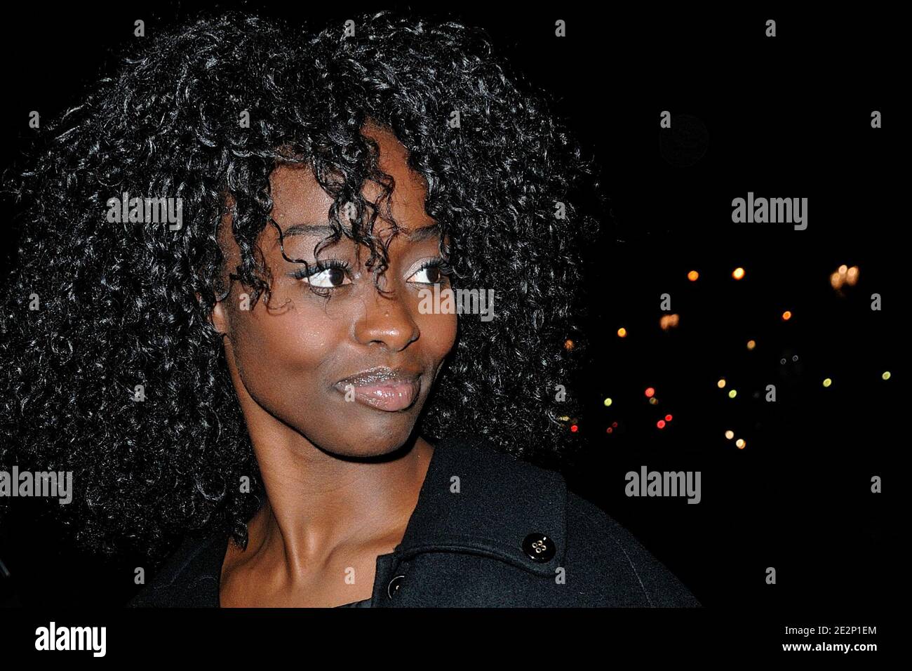 Aissa Maiga arriving for the Yves Saint-Laurent Fall-Winter 2010/2011 ...