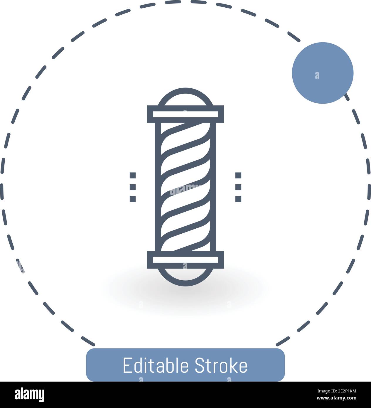barber pole vector icon editable stroke outline icons for web and ...