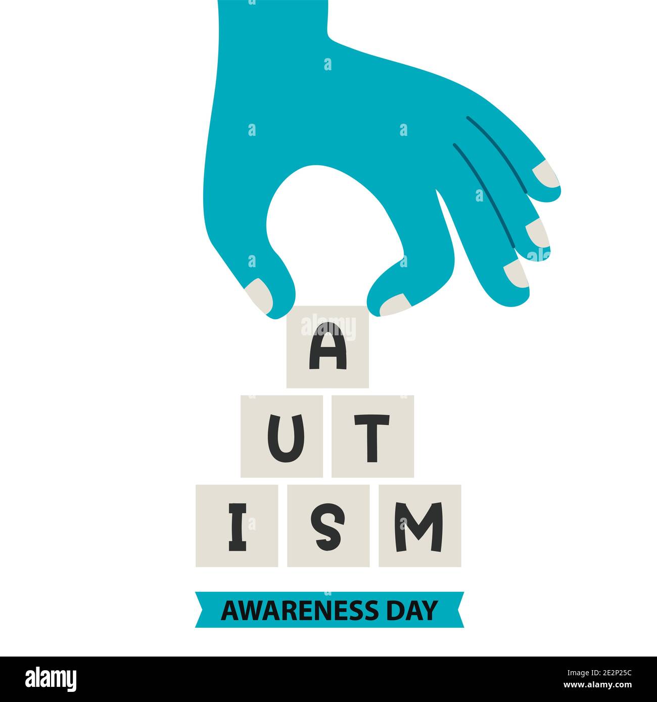 Concept Drawing of Autism Awareness Stock Vector Image & Art - Alamy
