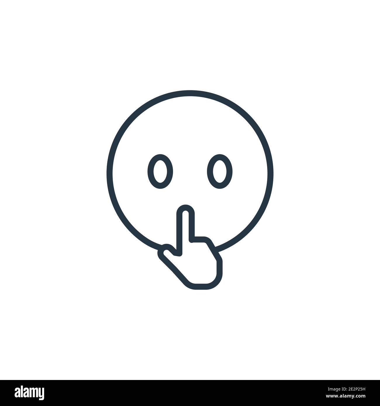 Shushing face Stock Vector Images - Alamy