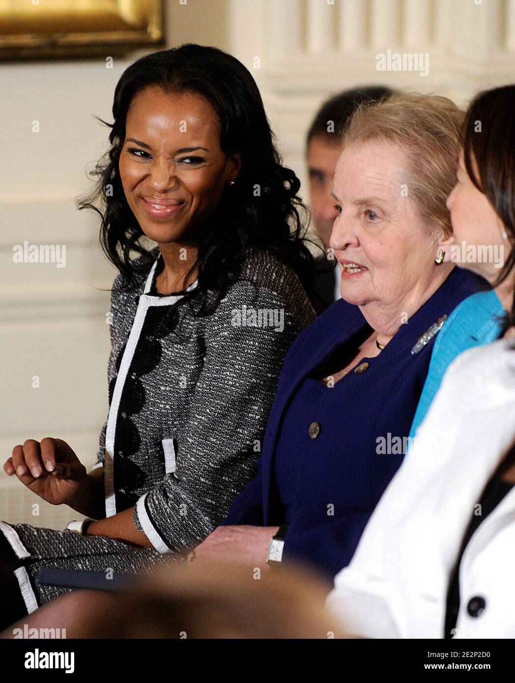 Actress Kerry Washington (L) and former Secretary of State Madeleine ...