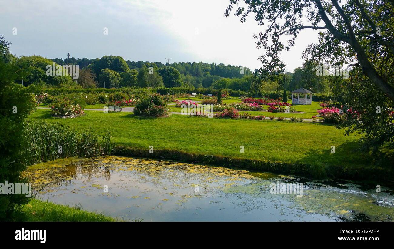 relaxing walk in Botanical garden with family Stock Photo - Alamy