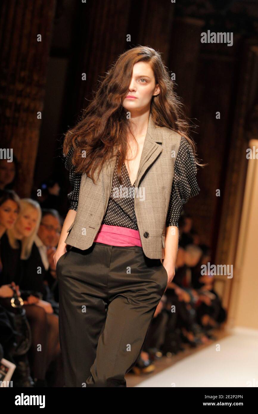 A model wears a creation by Spanish designer Estrella Archs for Emanuel ...
