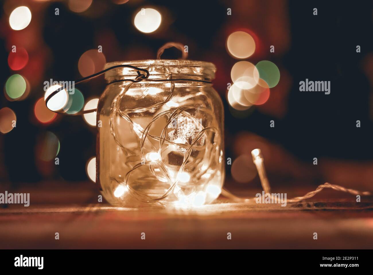 Fairy lights glass jar hi-res stock photography and images - Alamy