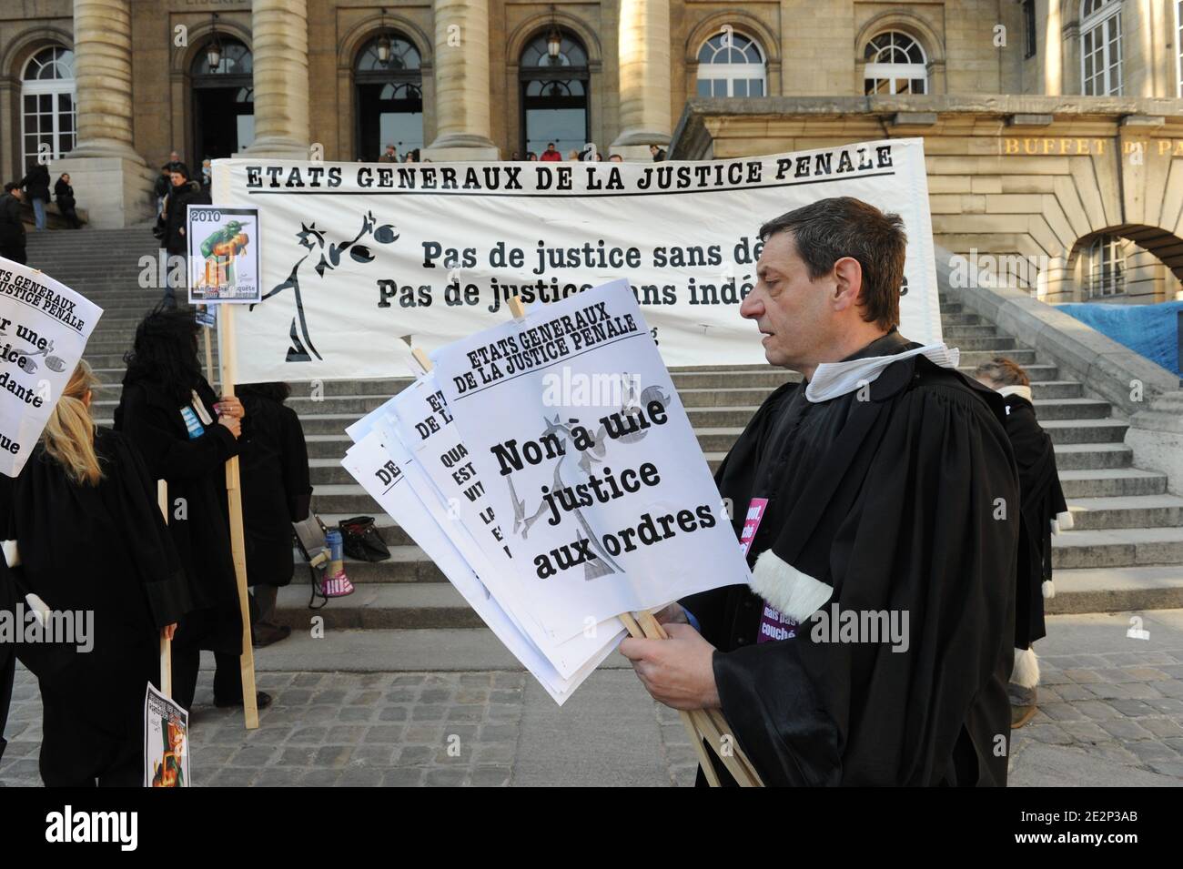 French magistrates, lawyers and administrative staff and Detention ...