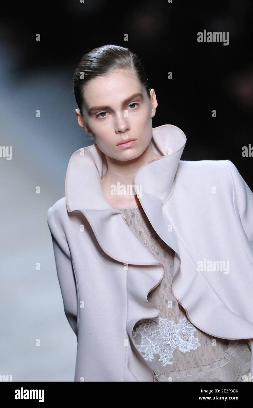 Model Caroline Brasch Nielsen wears a creation for Valentino Fall ...