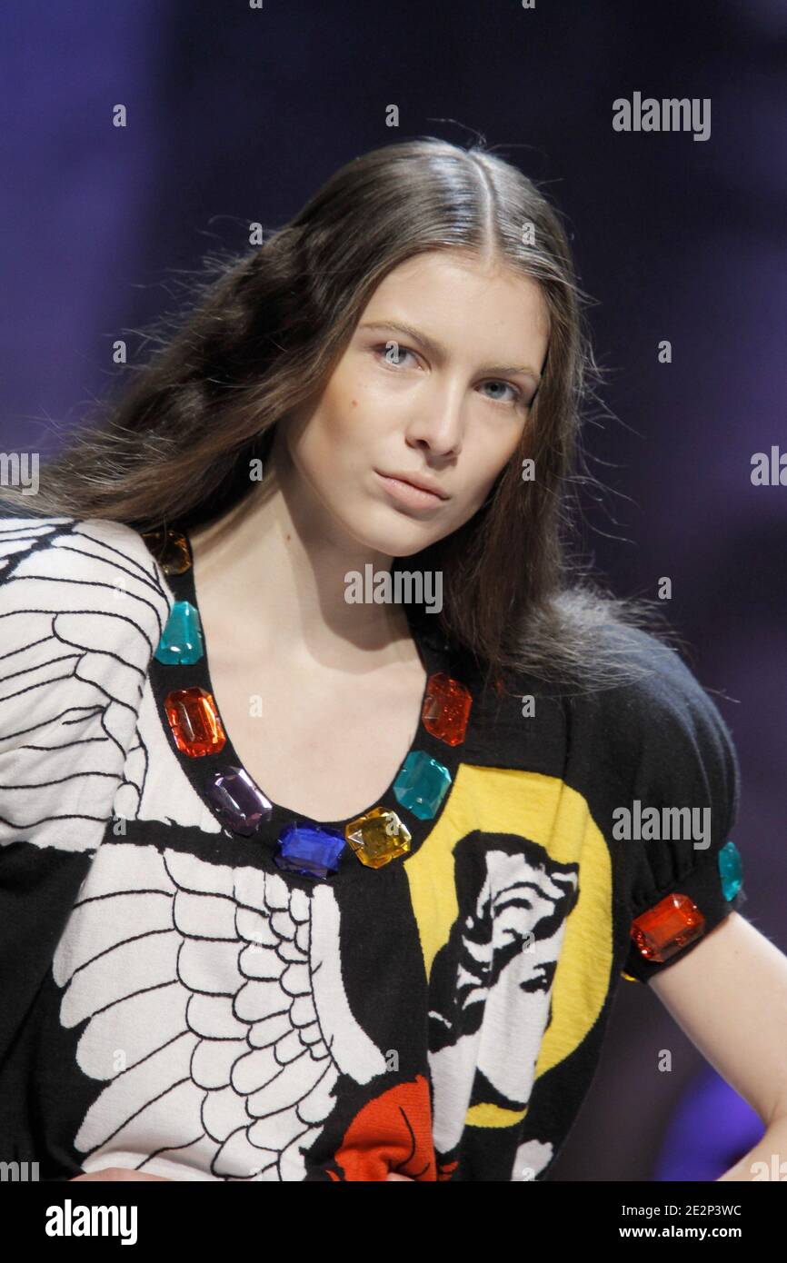 A model wears a creation by designer Jean-Charles de Castelbajac for ...