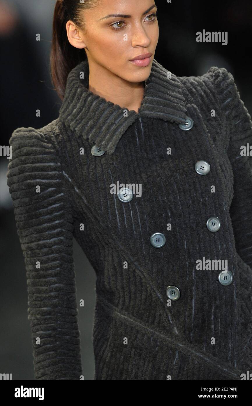 French model Noemie Lenoir wears a creation by designer Marc Jacobs for ...