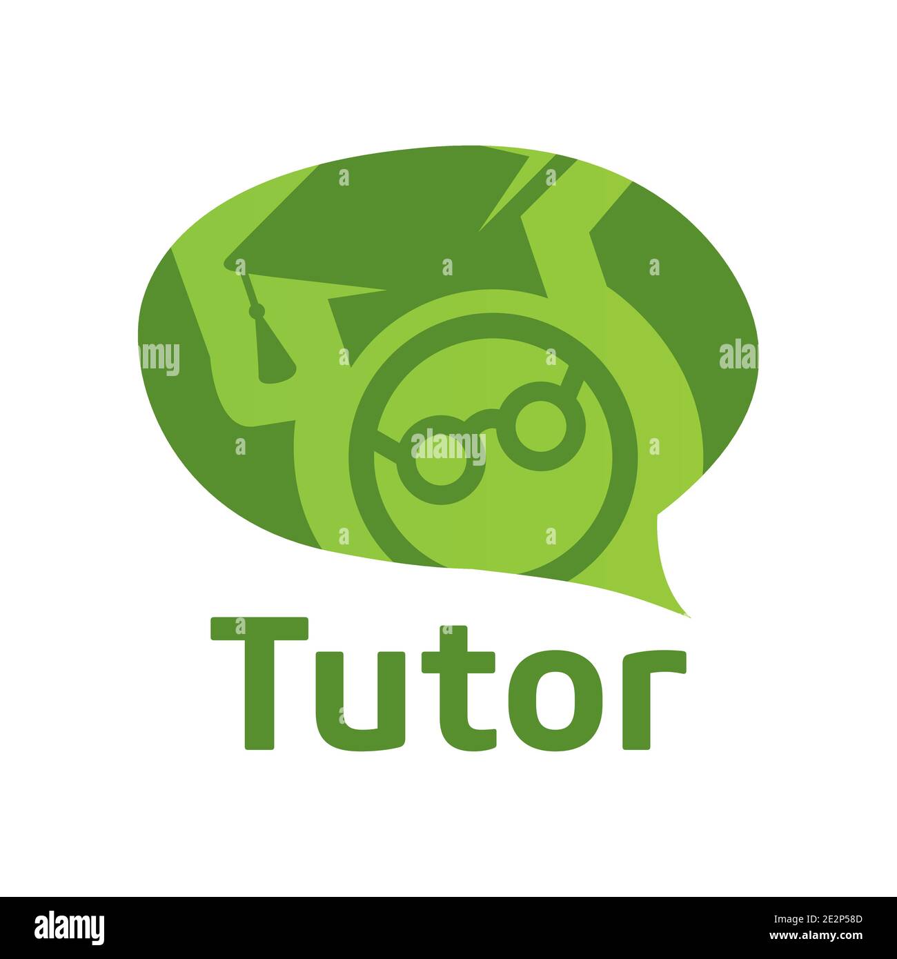 Vector logo of a tutor, educational courses Stock Vector Image & Art ...