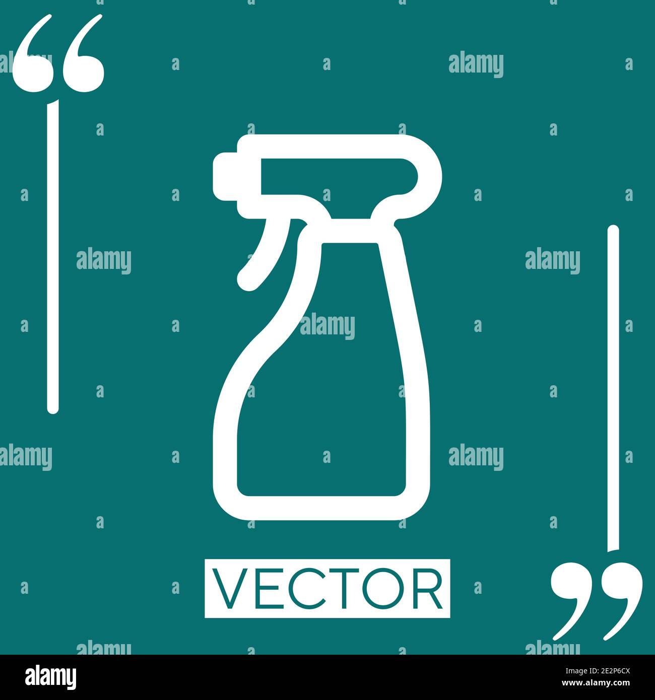 spray vector icon Linear icon. Editable stroke line Stock Vector Image ...