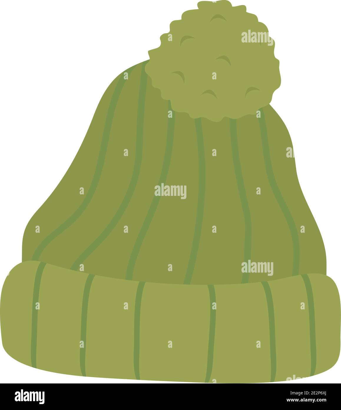 green hat icon over white background, colorful design, vector ...