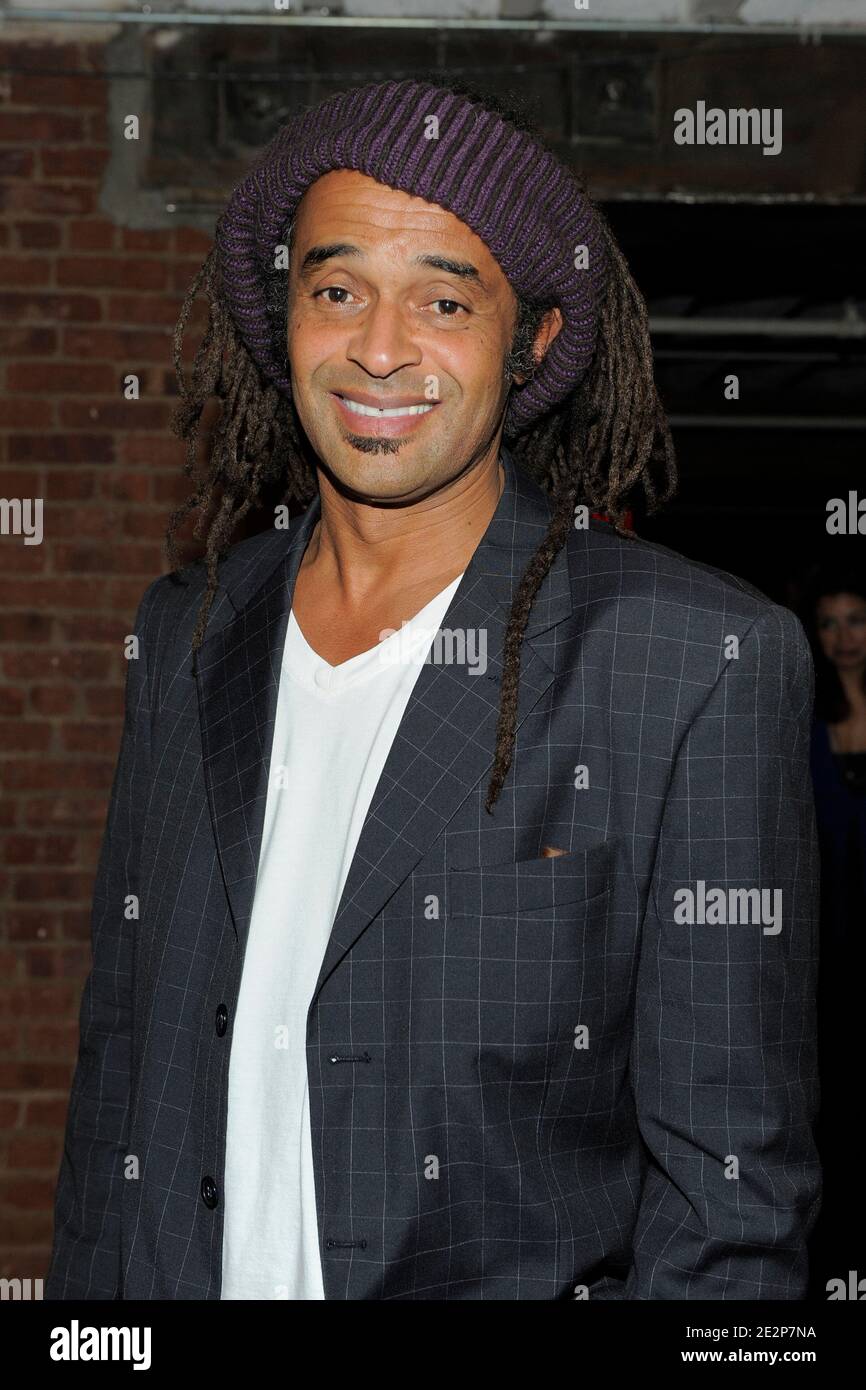 French Singer and former Tennis player Yannick Noah attends Haitian ...