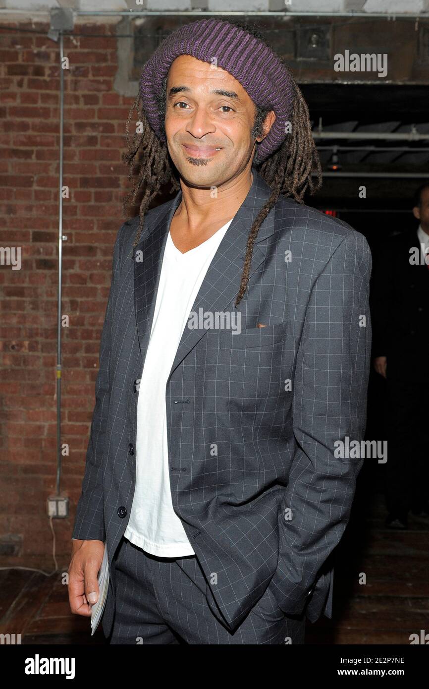 French Singer and former Tennis player Yannick Noah attends Haitian ...