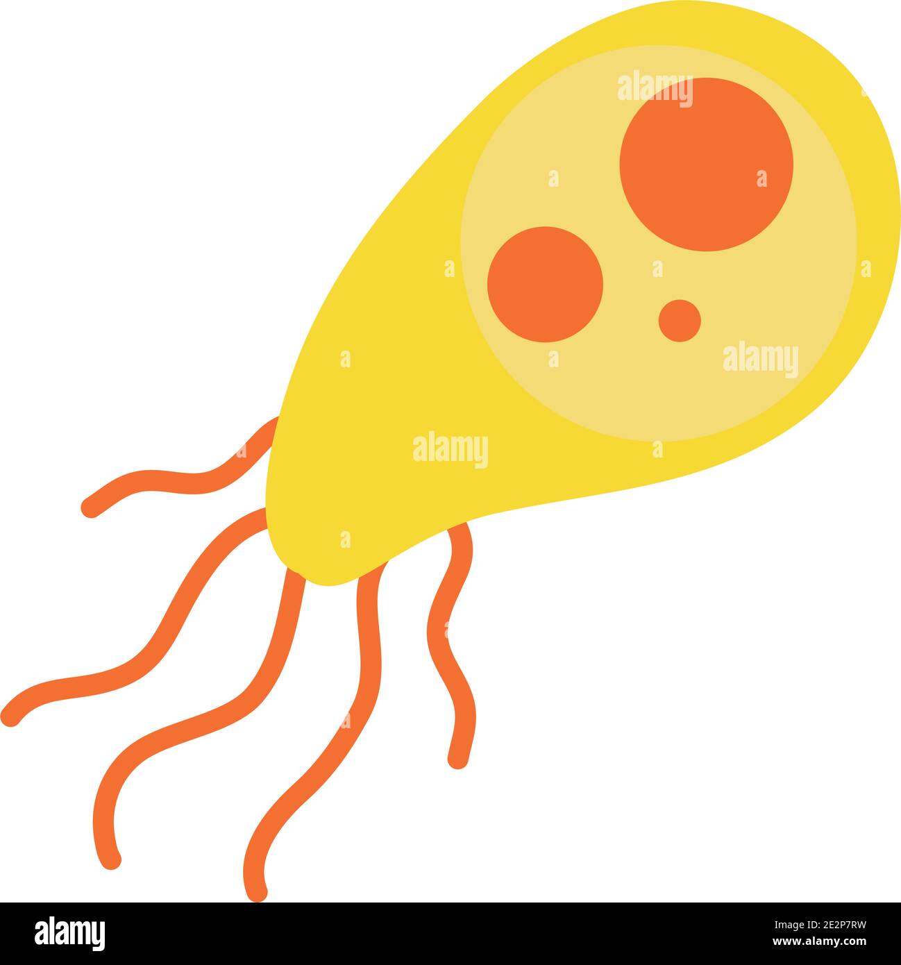 cancer cell icon over white background, colorful design, vector ...