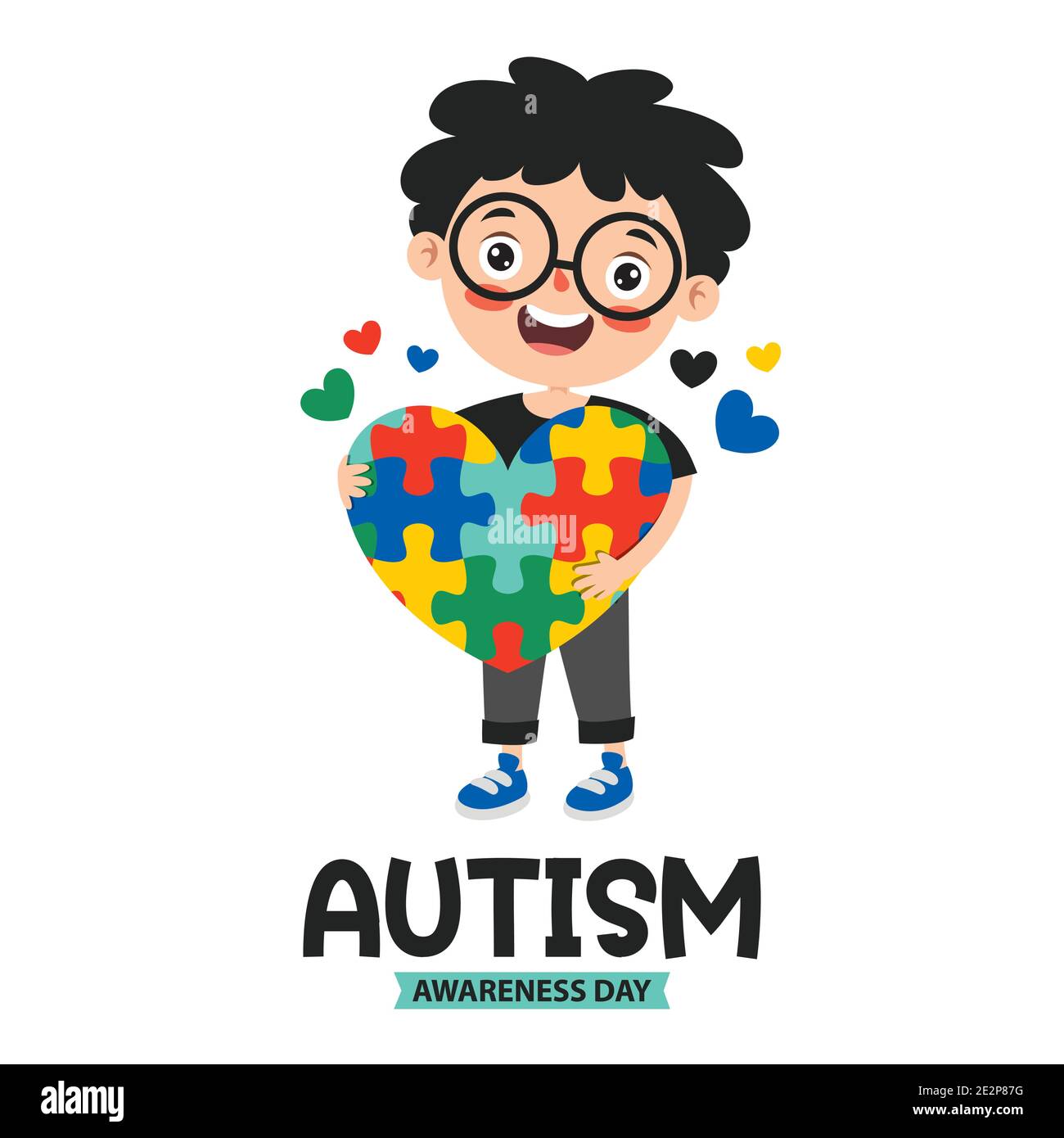 Concept Drawing of Autism Awareness Stock Vector Image & Art - Alamy