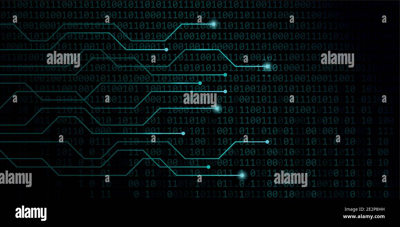digital network power with binary code background vector illustration EPS10 Stock Vector Image ...