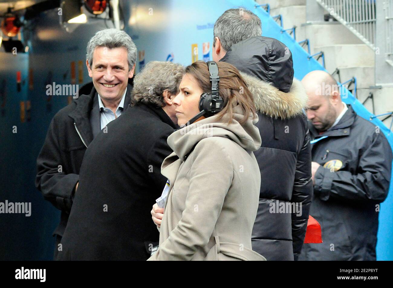 Handball France coach Claude Onesta attends the RBS Six Nations Rugby ...