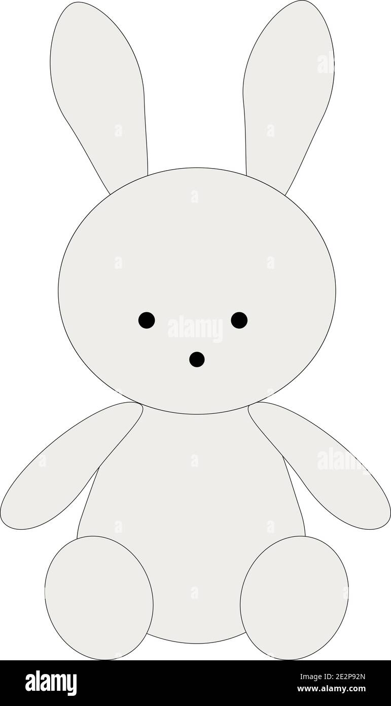 White cartoon bunny icon Stock Vector Image & Art - Alamy