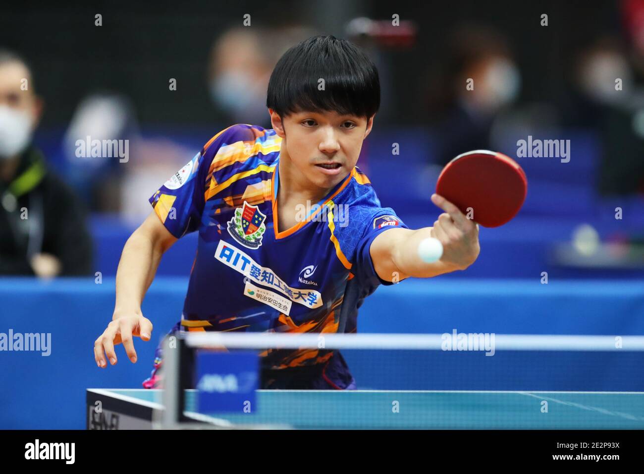 Osaka, Japan. 14th Jan, 2021. Yuto Kizukuri Table Tennis : All Japan ...