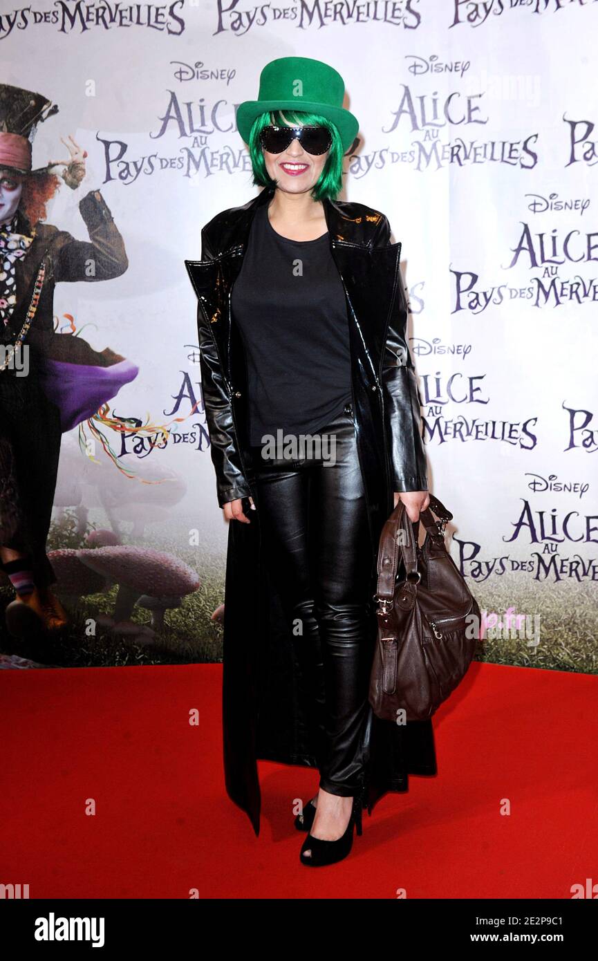 Laam attending the premiere of 'Alice in Wonderland' at the Mogador ...