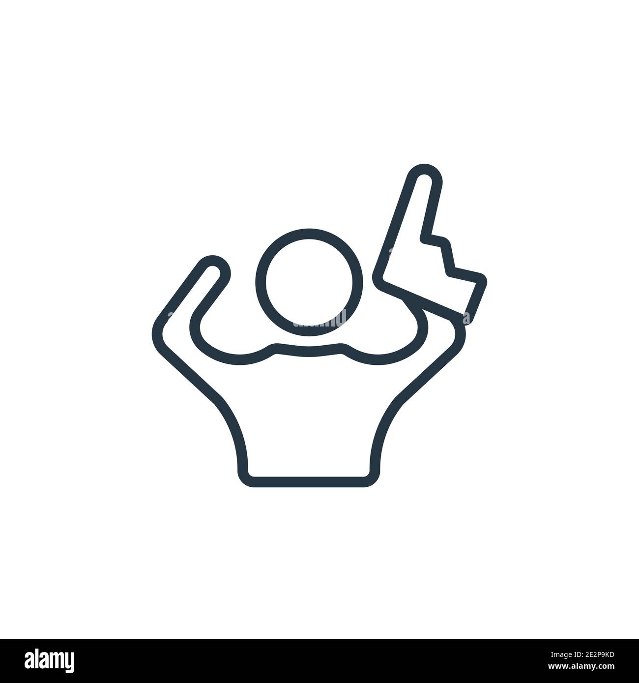 Shooter outline vector icon. Thin line black shooter icon, flat vector ...