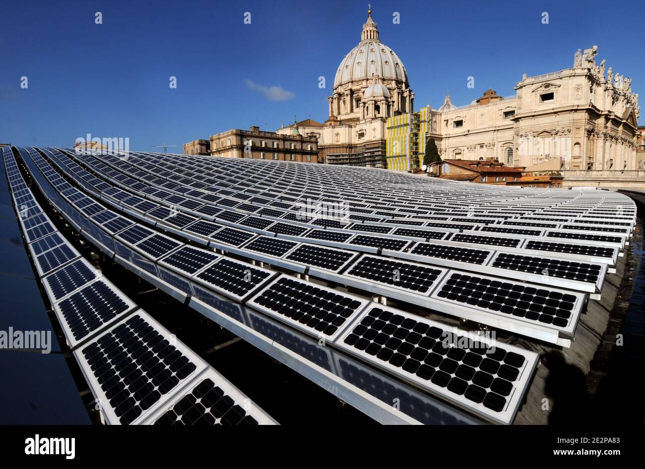 Vatican goes green with solar panel roof in Rome, Vatican on December 6 ...
