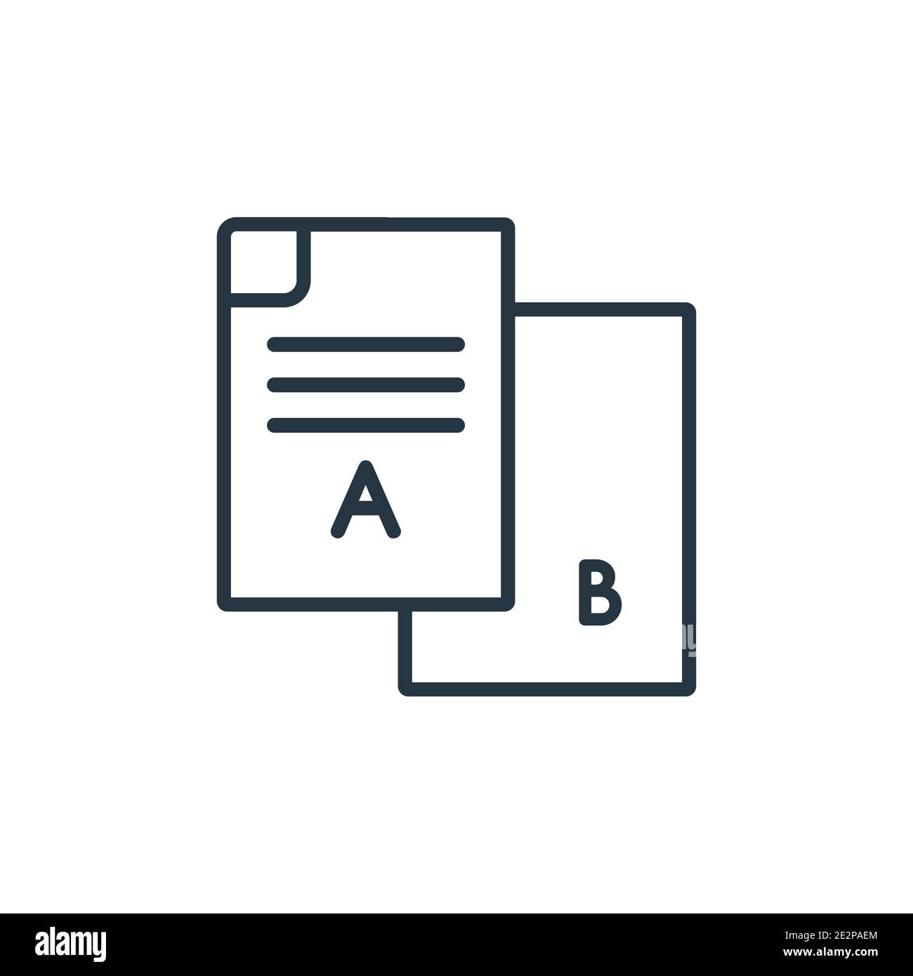 Various files outline vector icon. Thin line black various files icon ...