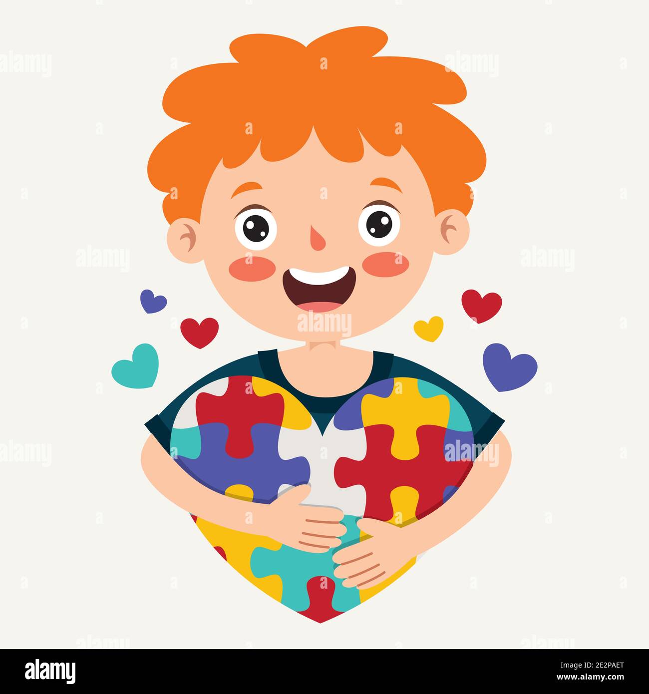 Concept Drawing of Autism Awareness Stock Vector Image & Art - Alamy