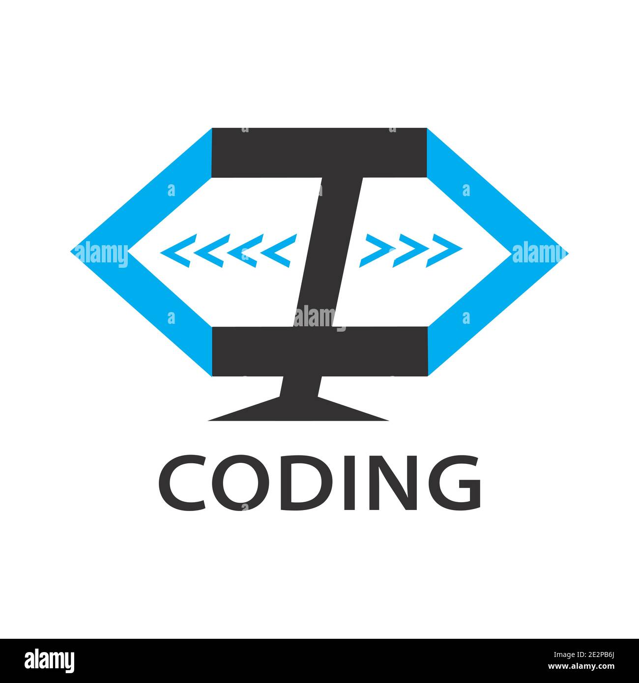 Vector logo of coding, it company Stock Vector Image & Art - Alamy