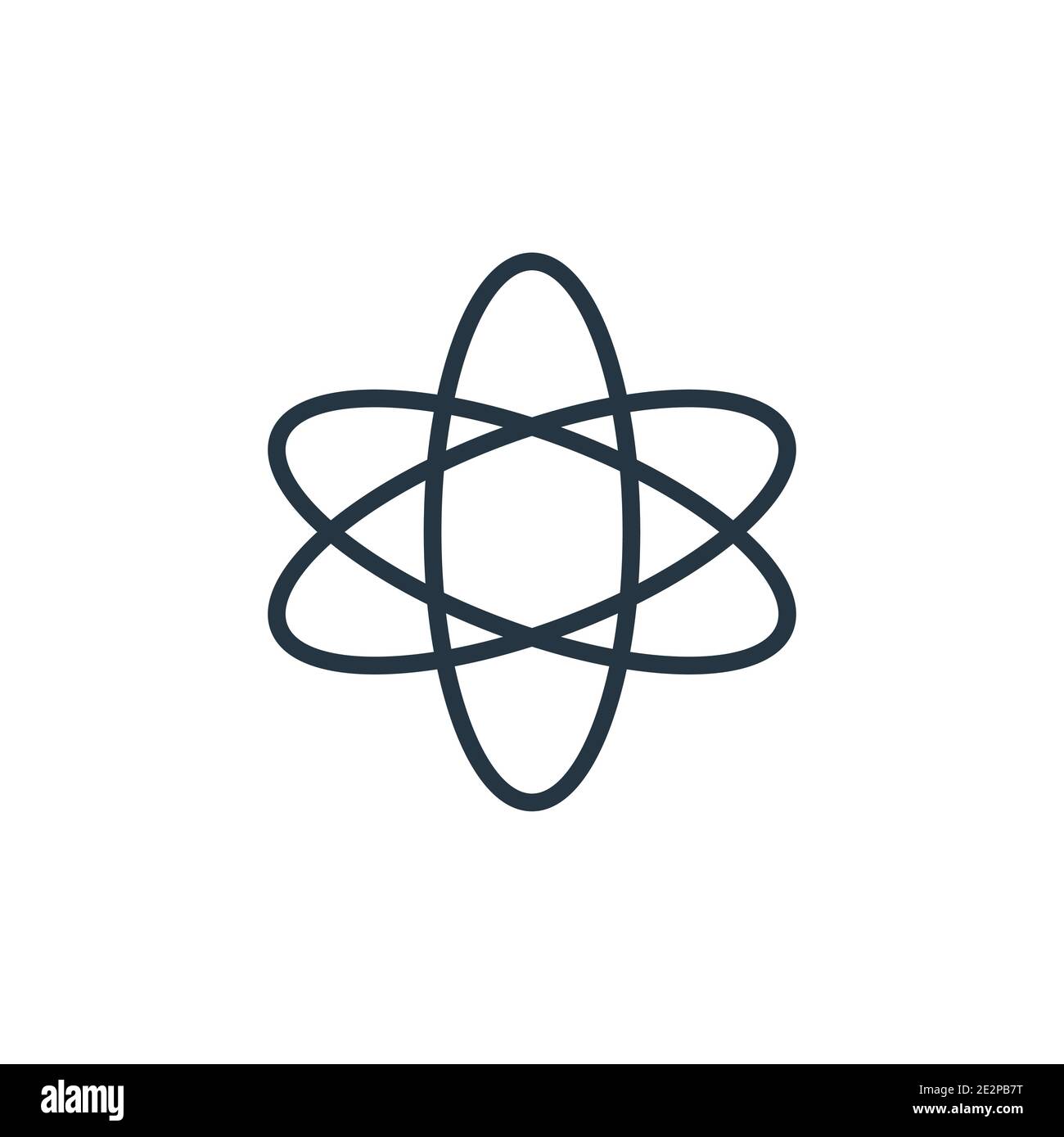 Photon outline vector icon. Thin line black photon icon, flat vector ...