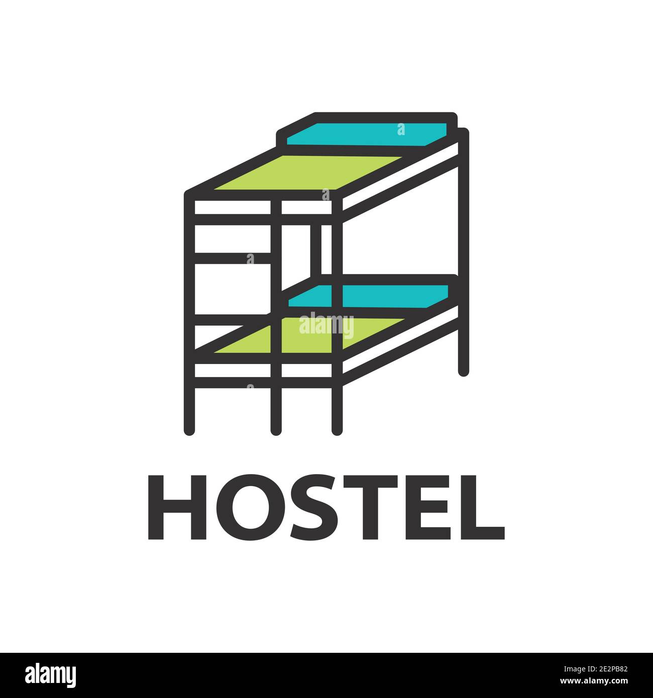 Vector logo of a hostel, hotel Stock Vector Image & Art - Alamy