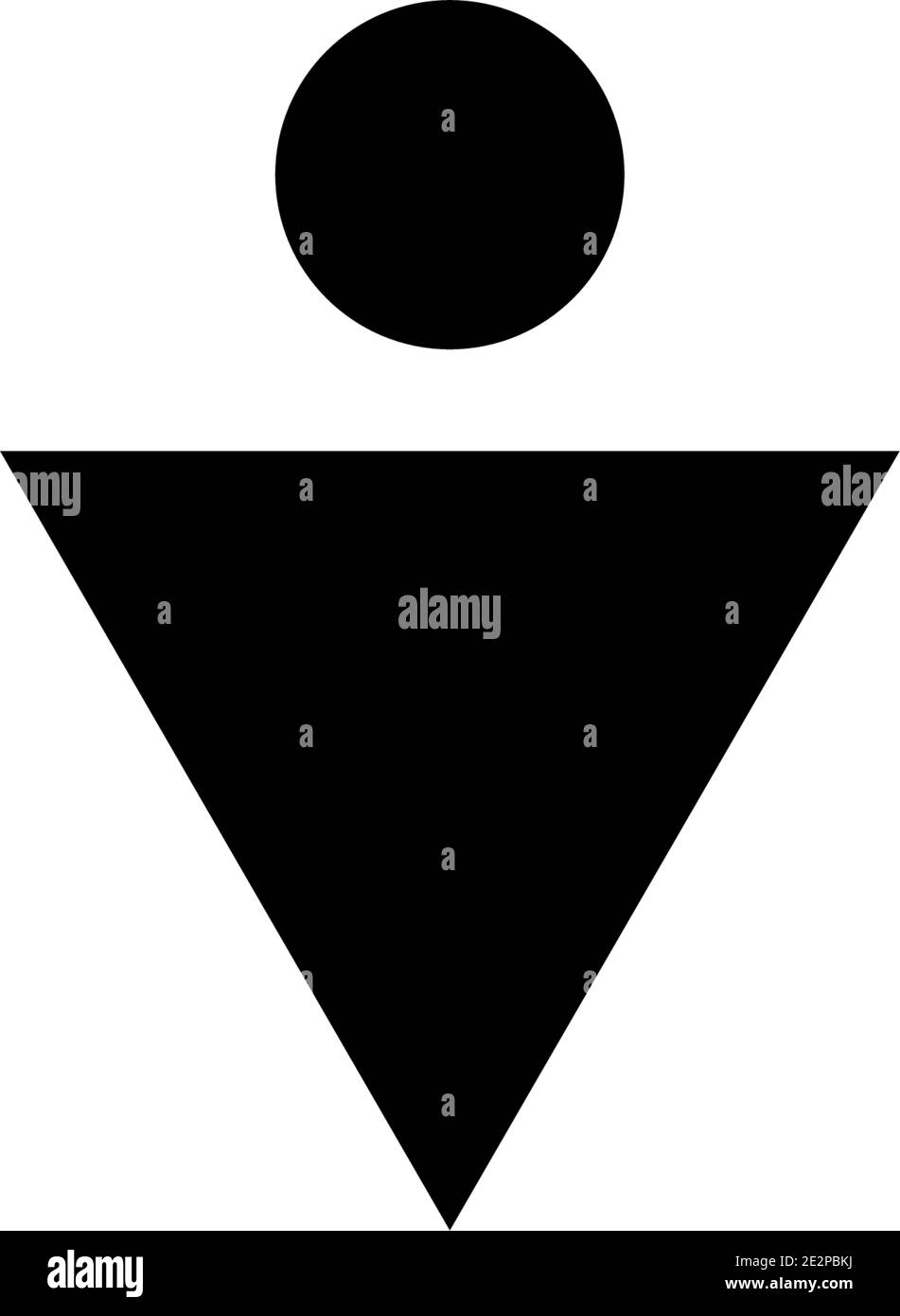 Man triangle icon. Male sign for restroom. Boy WC pictogram for ...