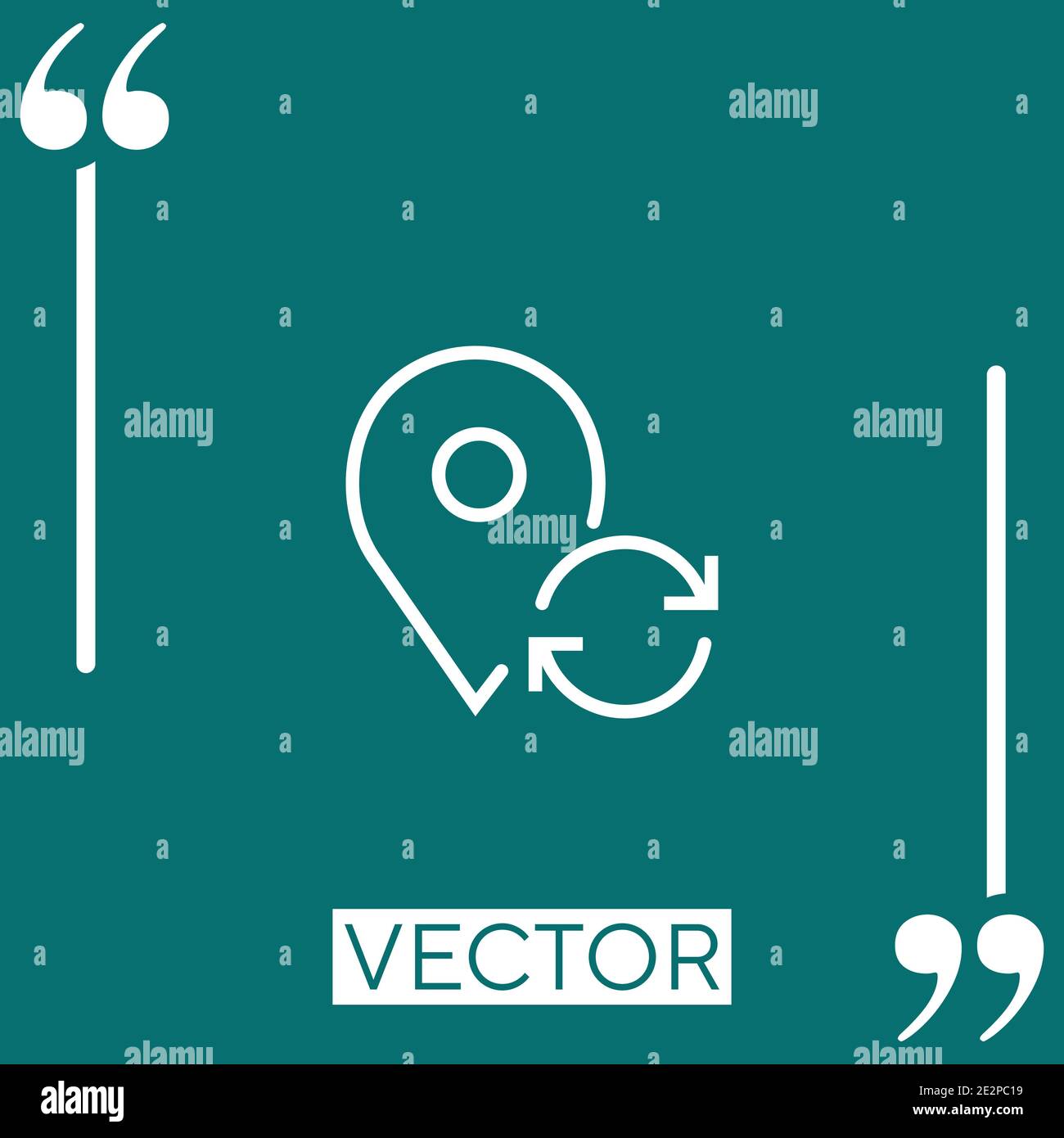 placeholder vector icon Linear icon. Editable stroke line Stock Vector ...