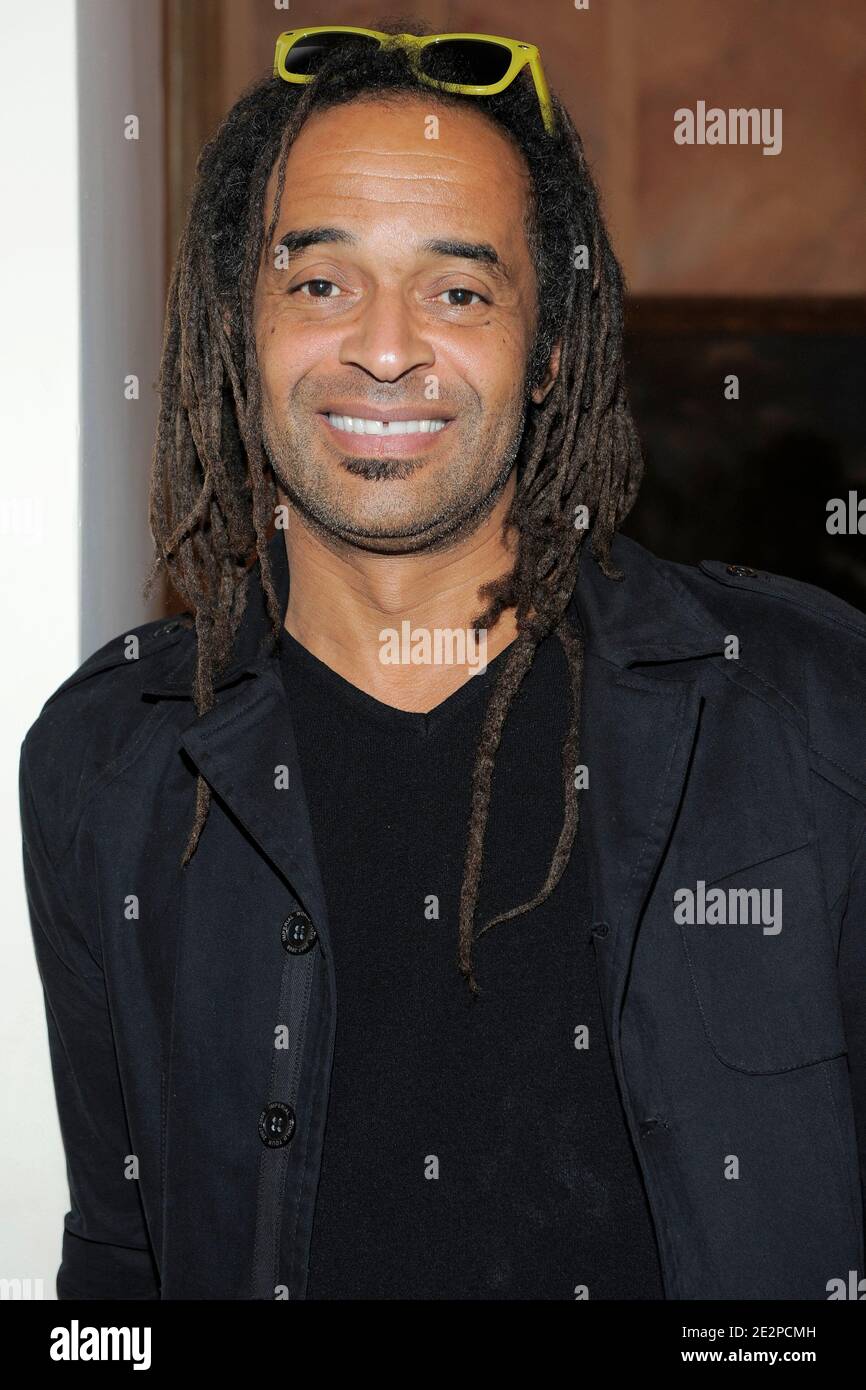"Former French Tennis star and now singer Yannick Noah attends the ...