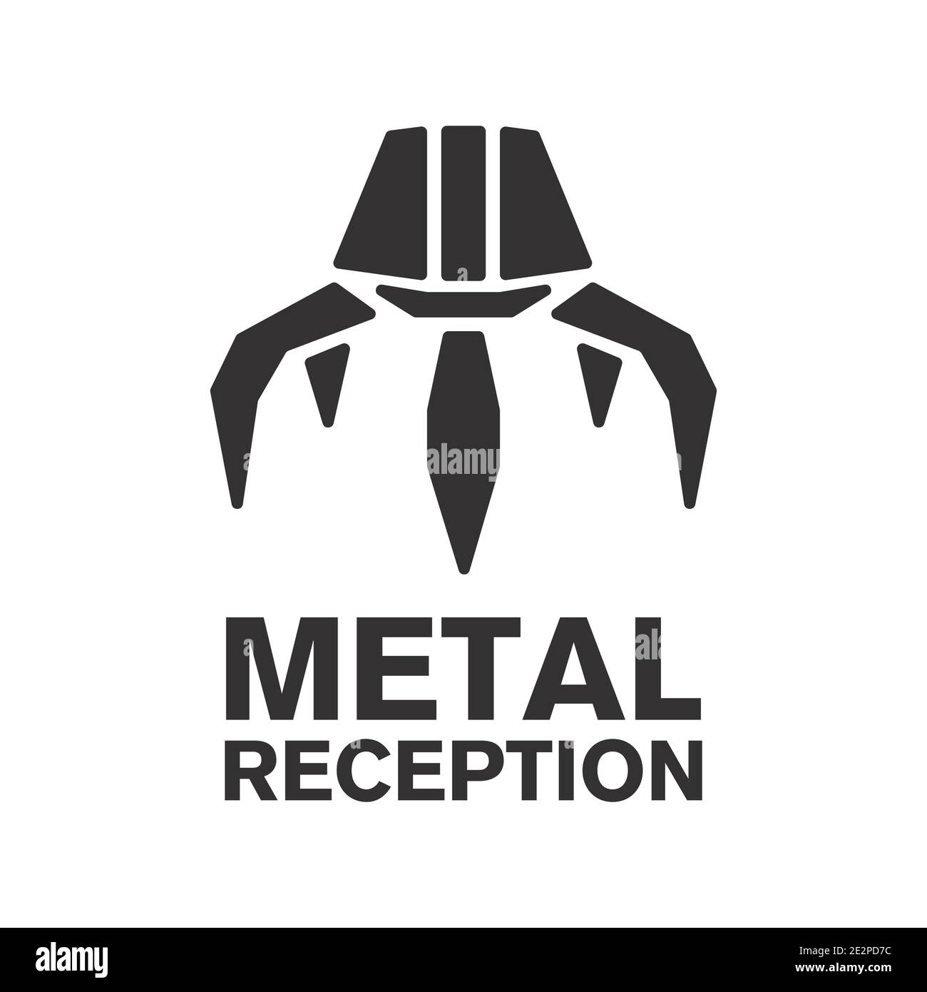vector logo reception and utilization metal Stock Vector Image & Art ...