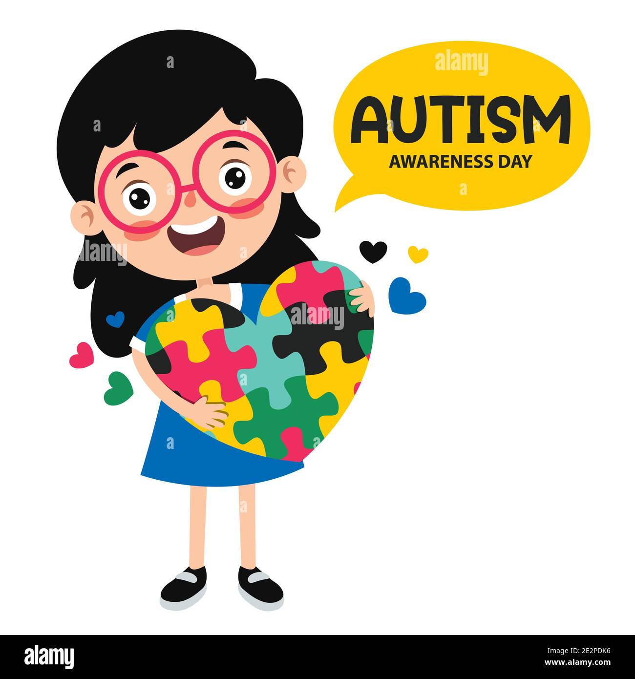 Concept Drawing of Autism Awareness Stock Vector Image & Art - Alamy