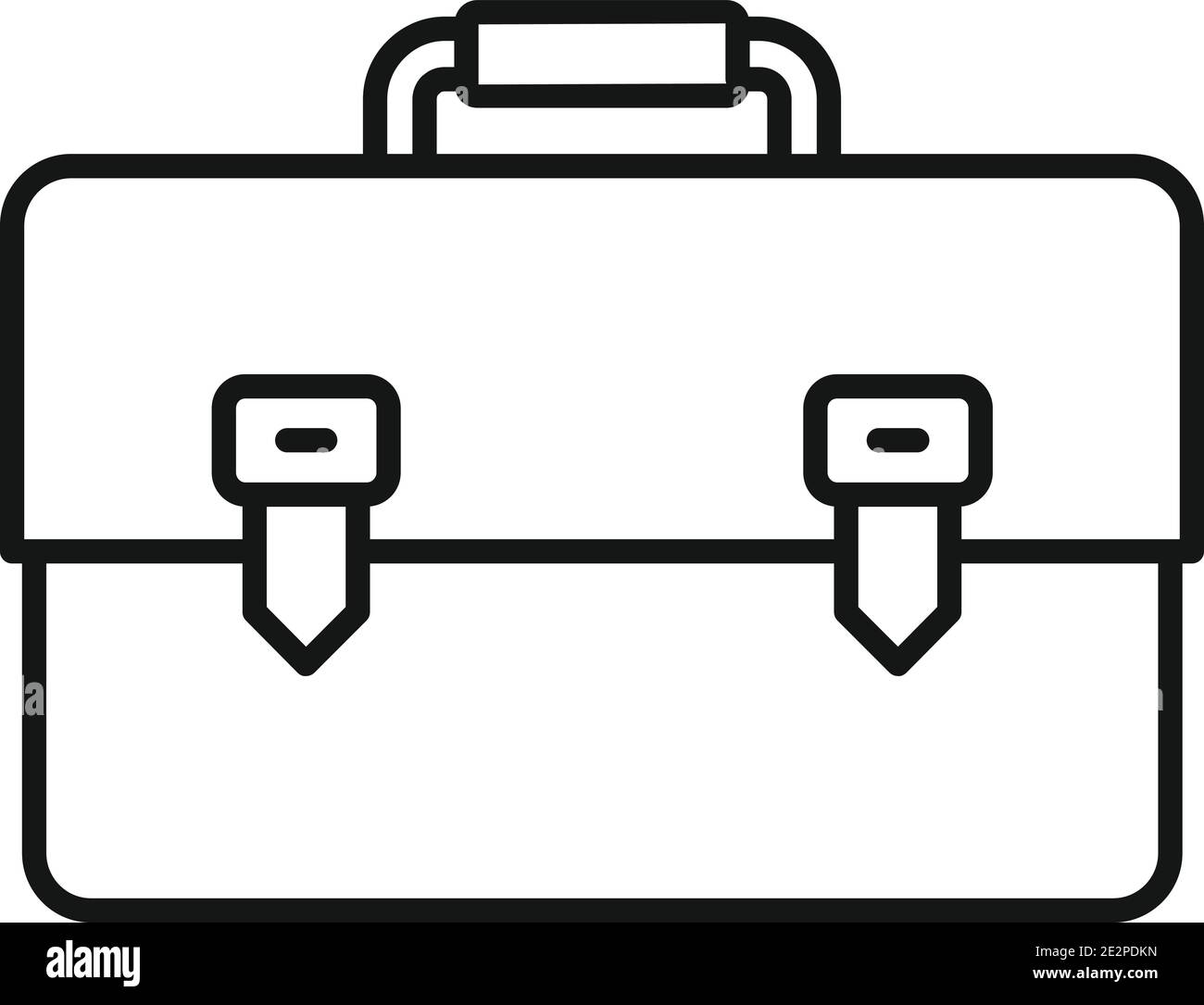 Company briefcase icon outline Black and White Stock Photos & Images ...